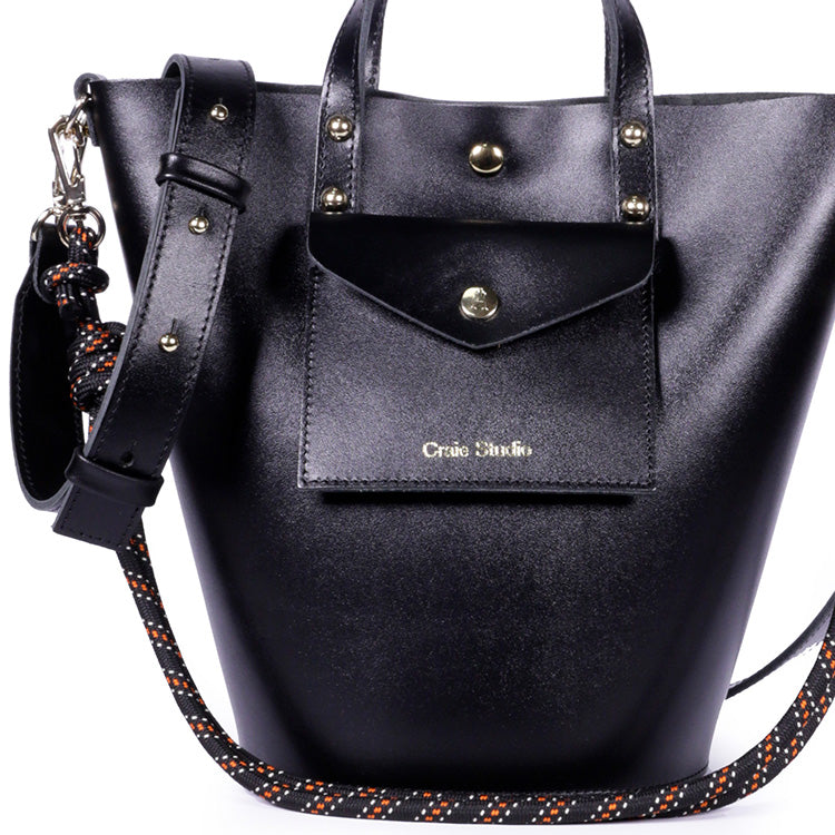 Notion Calf Leather Bag in Noir – Mint Julep